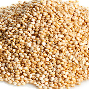 Solid Food - quinoa grains, quinoa flour, quinoa flakes